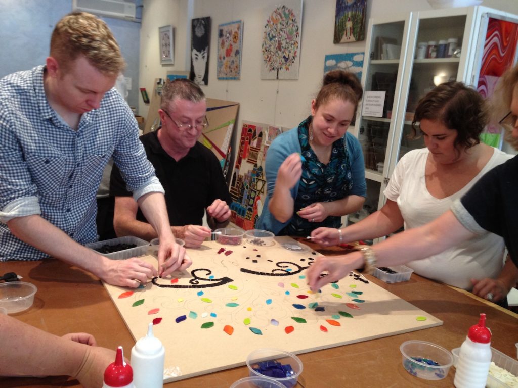 Mosaics and Bubbles - Team Building Made Easy